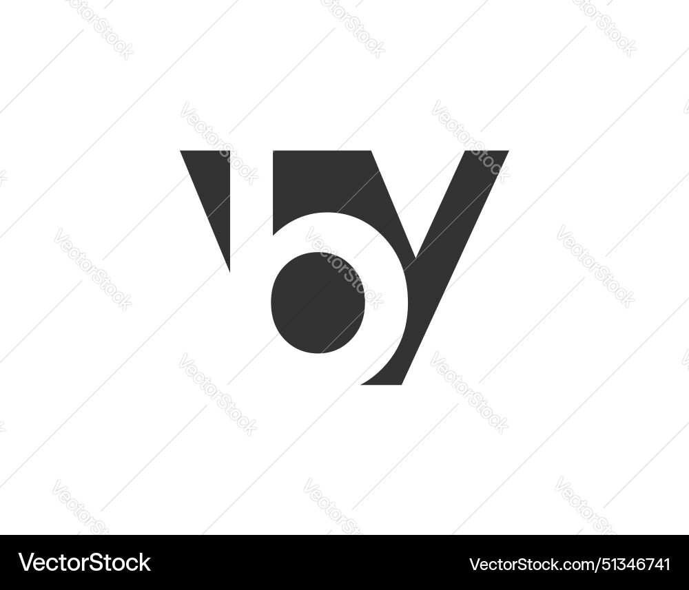 Creative geometric initial based modern Royalty Free Vector