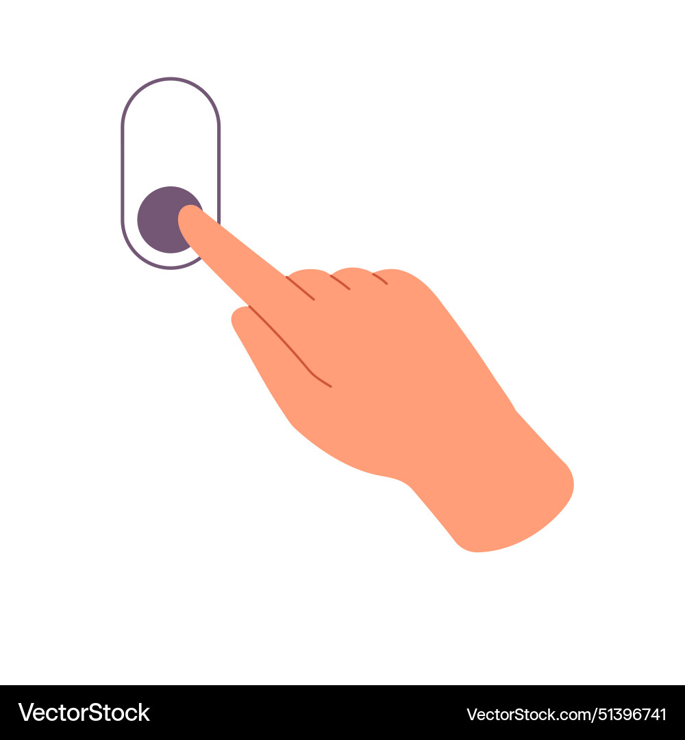 Flick up or down hand gesture for touchscreen Vector Image