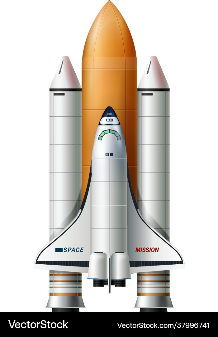Space shuttle icon Royalty Free Vector Image - VectorStock