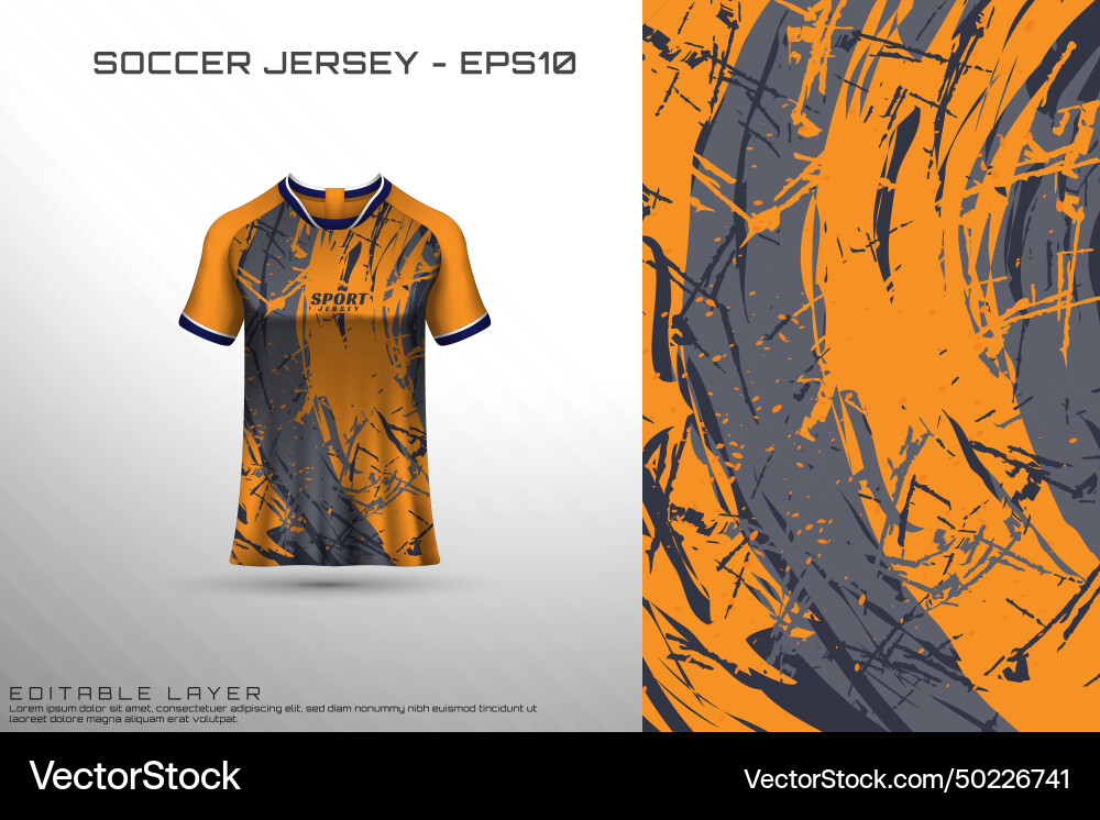 Sports jersey design Royalty Free Vector Image