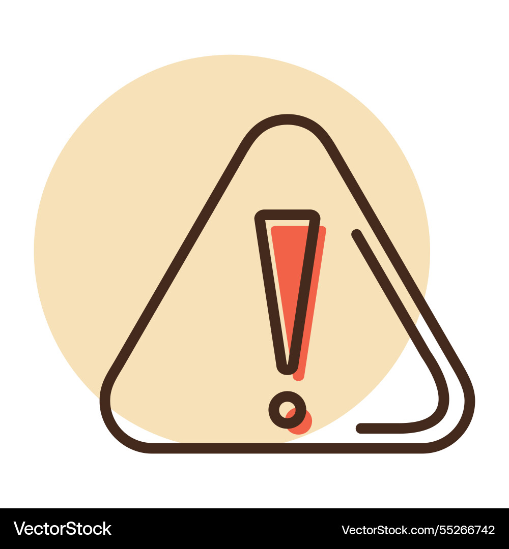 Achtung Zeichen mit Ausrufzeichen Symbol Vektorbild