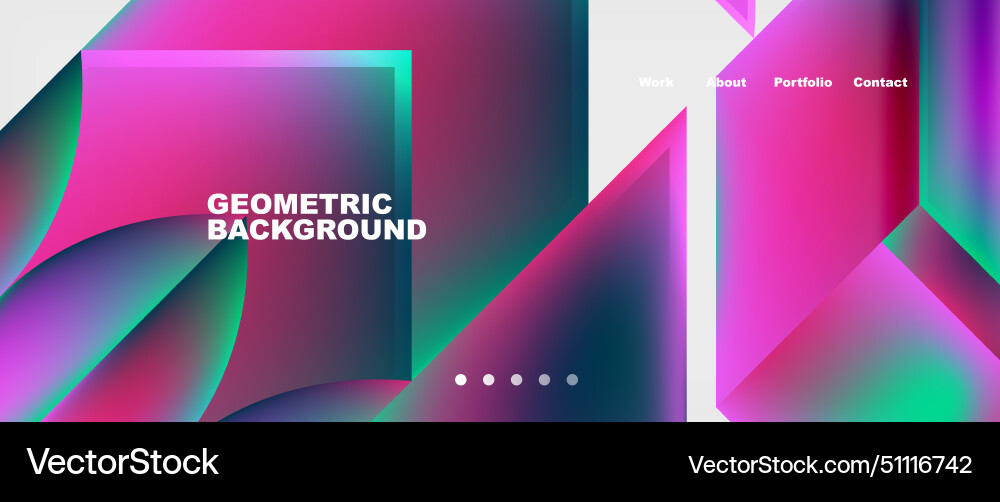 Colorfulness with purple green and blue gradient Vector Image