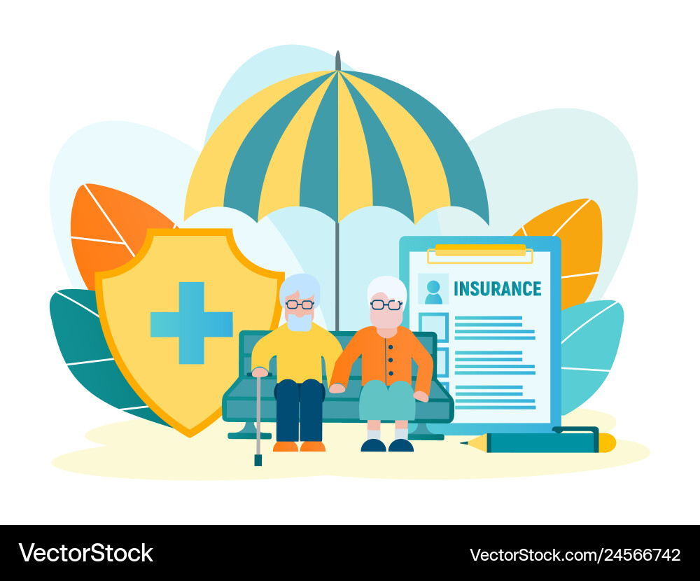 Pension insurance Royalty Free Vector Image - VectorStock