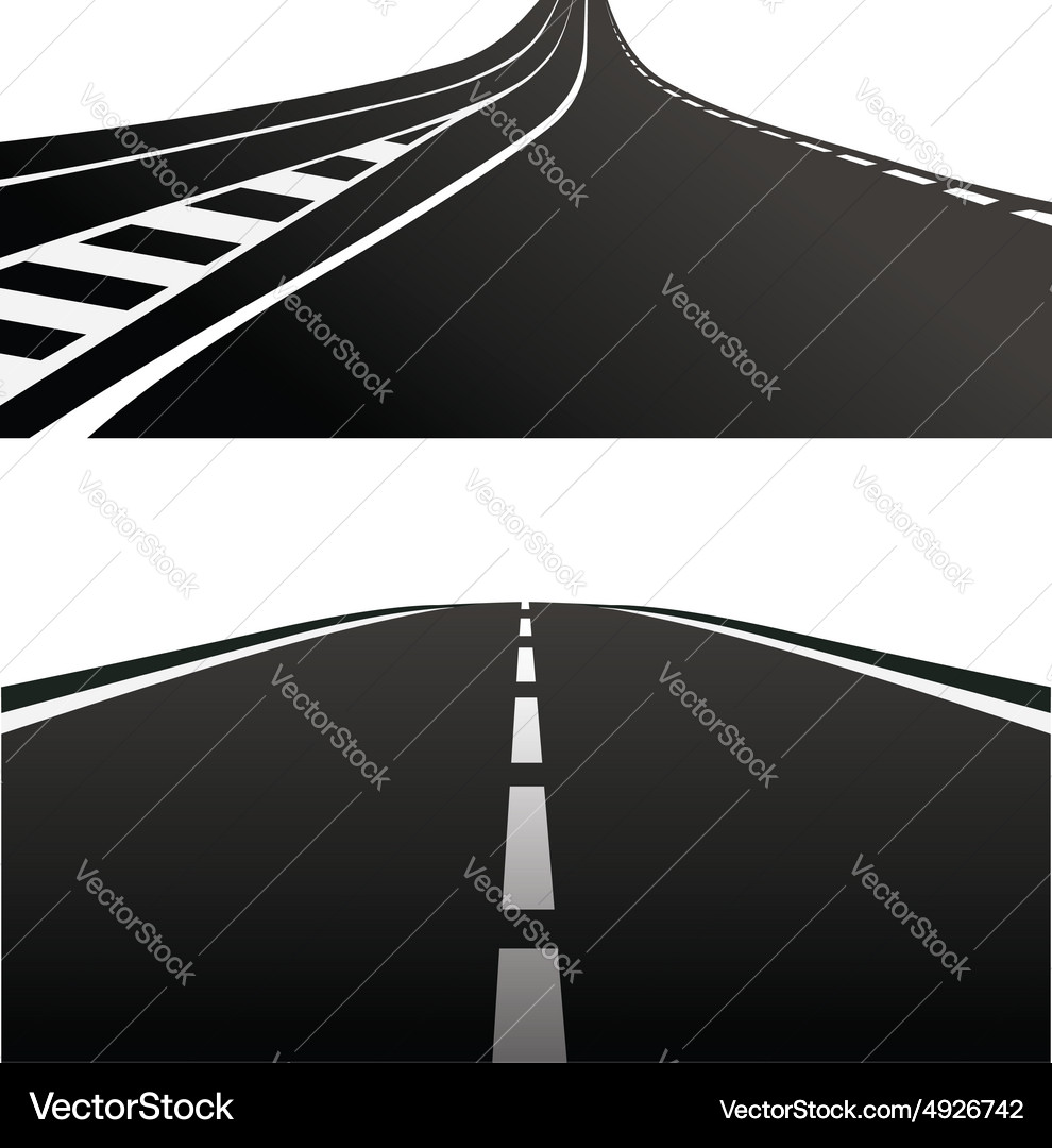 Roads and Highways Royalty Free Vector Image - VectorStock