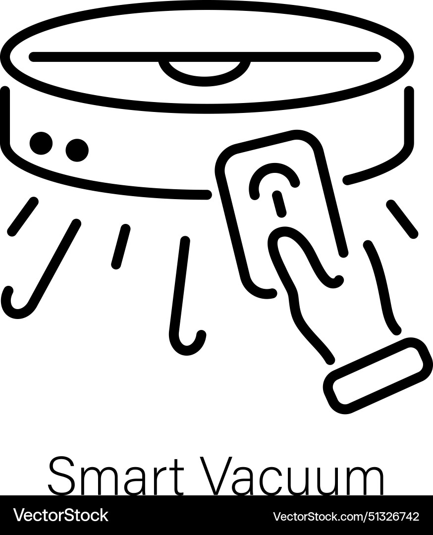 Smart vacuum Royalty Free Vector Image - VectorStock