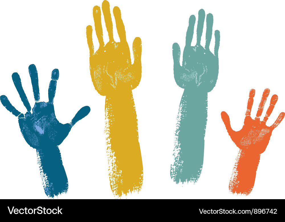 Voting hands Royalty Free Vector Image - VectorStock