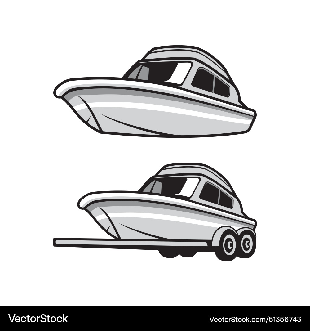 Boat design Royalty Free Vector Image - VectorStock