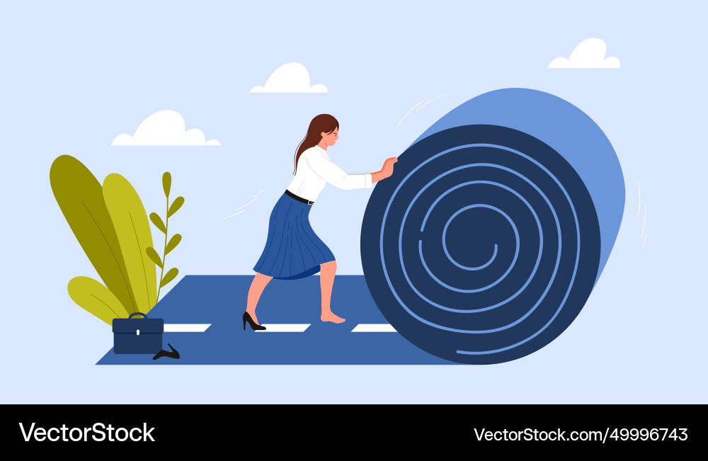 Future career construction and business success Vector Image