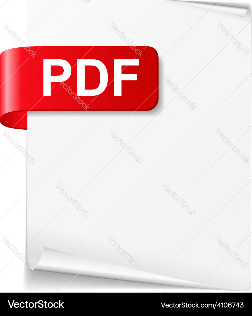 Pdf file Royalty Free Vector Image - VectorStock