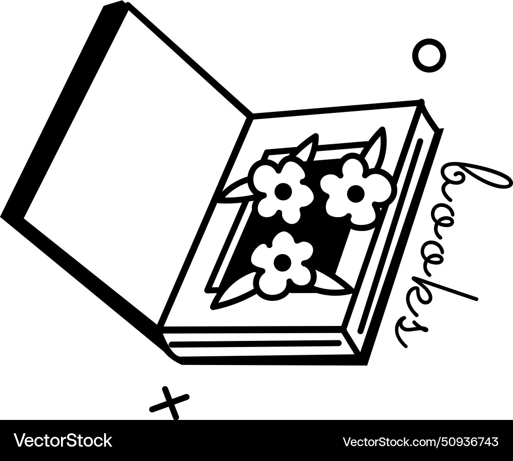 Romantic book Royalty Free Vector Image - VectorStock