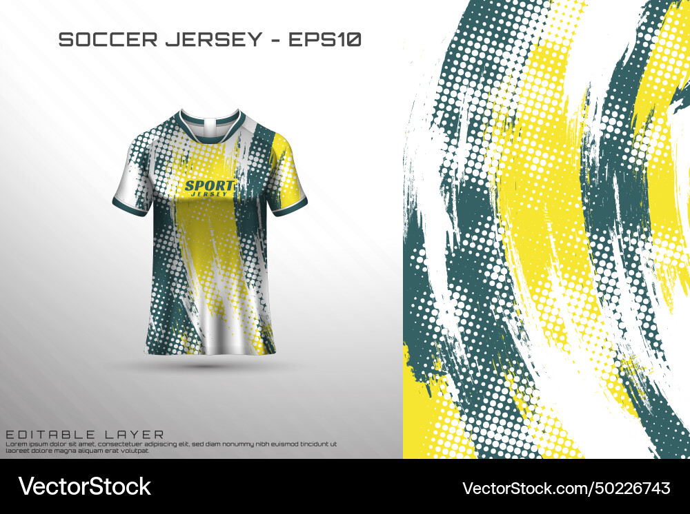 Sports jersey design Royalty Free Vector Image