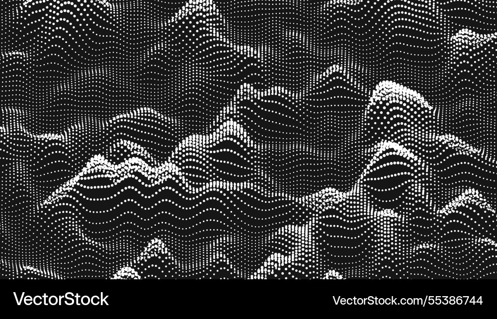 Point wave bump texture abstract dot background Vector Image