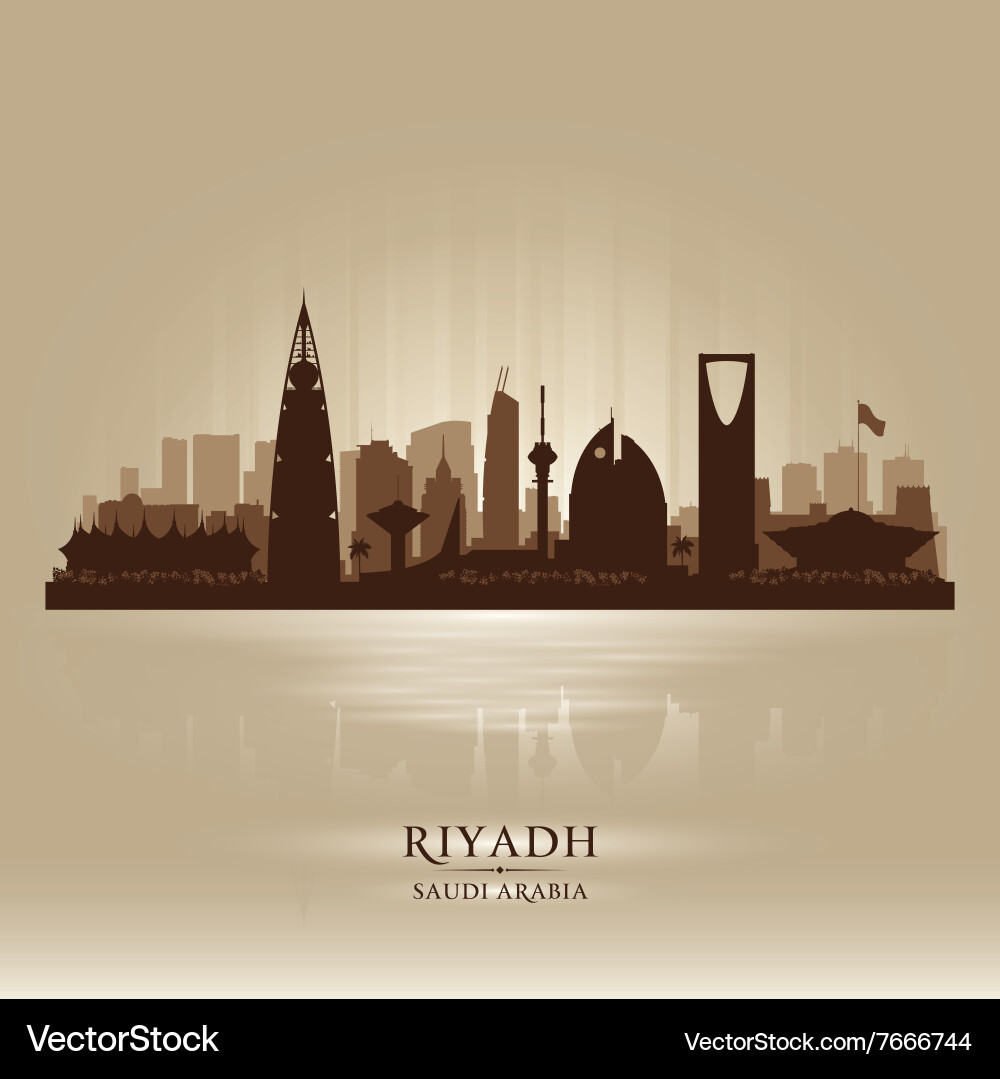 Riyadh Cityscape - Saudi Arabia Skyline Royalty Free Vector