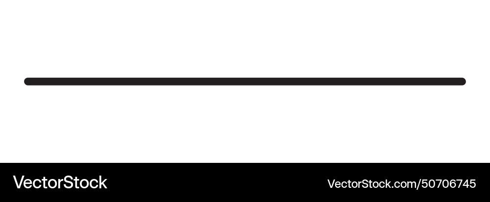 Black horizontal line Royalty Free Vector Image