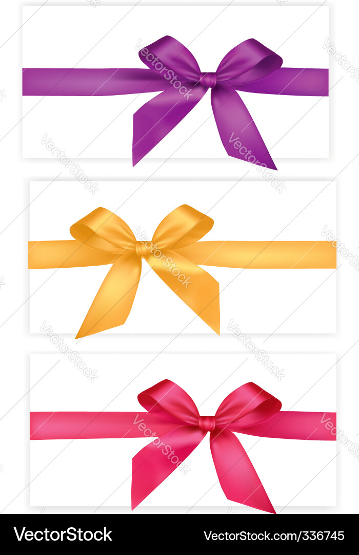 Colorful Bow Collection Royalty Free Vector Image