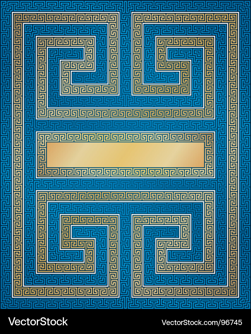 Greek background Royalty Free Vector Image - VectorStock