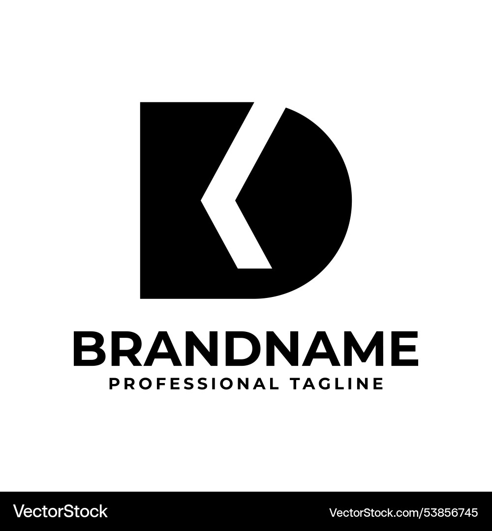 Letters kd monogram logo suitable for any Vector Image