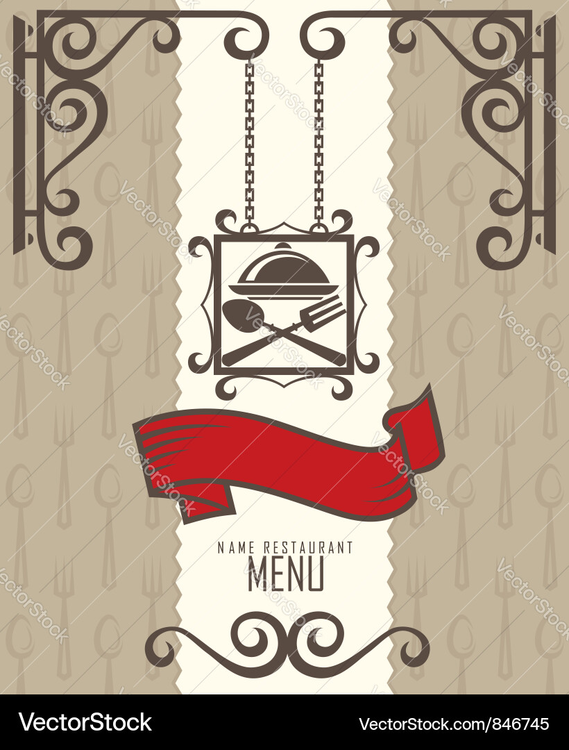 Restaurant menu design Royalty Free Vector Image