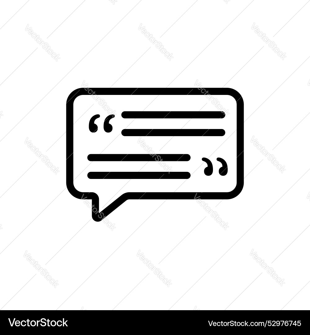 Testimonial icon Royalty Free Vector Image - VectorStock