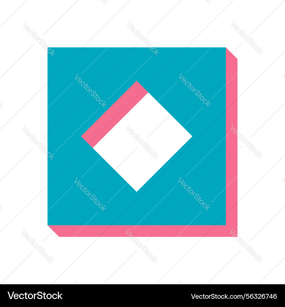 Brutalist abstract shape icon Royalty Free Vector Image