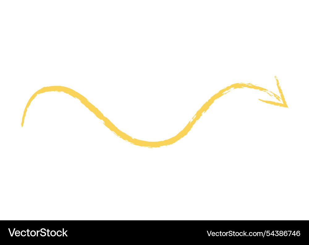 Bunte Pfeil gezeichnet mit Crayons doodle Vektorbild