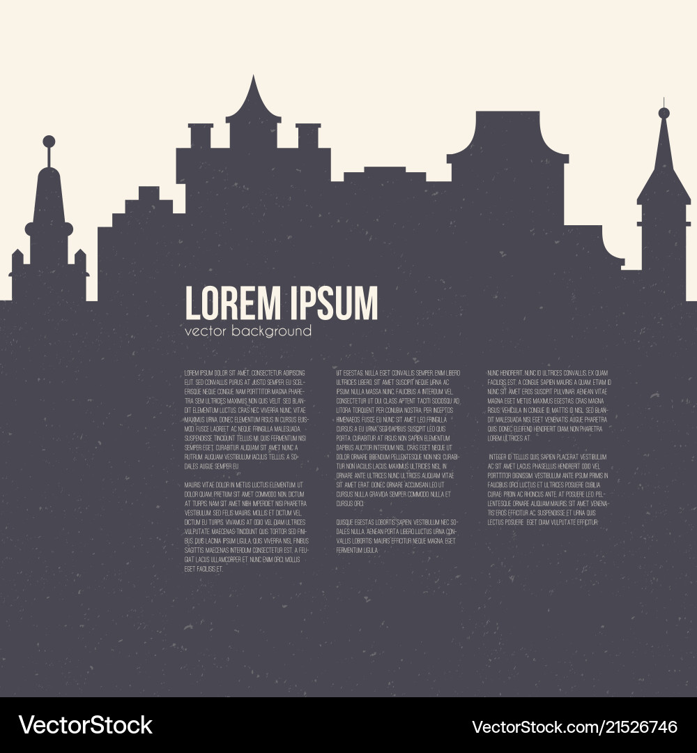 Castle background Royalty Free Vector Image - VectorStock