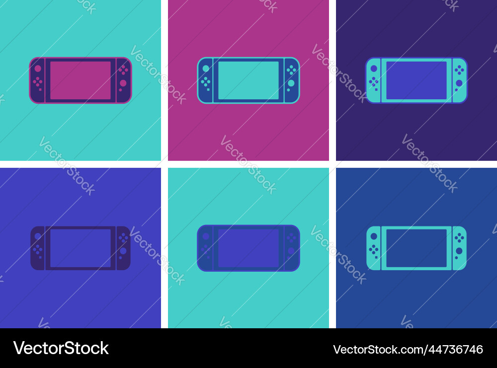 Game controller design template icon nintendo Vector Image