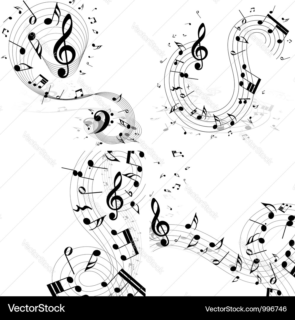 Music set Royalty Free Vector Image - VectorStock