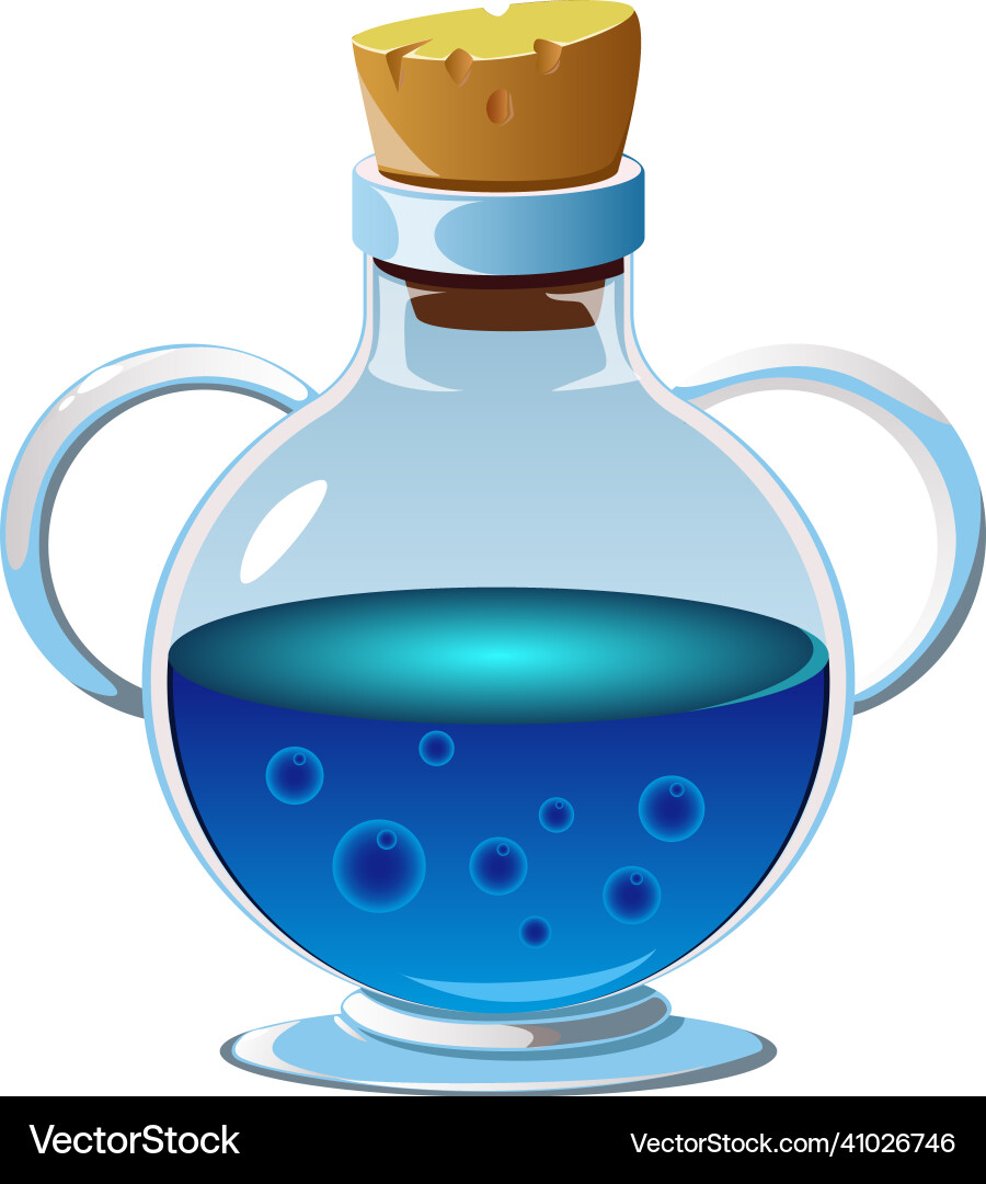 Realistic potion icon Royalty Free Vector Image