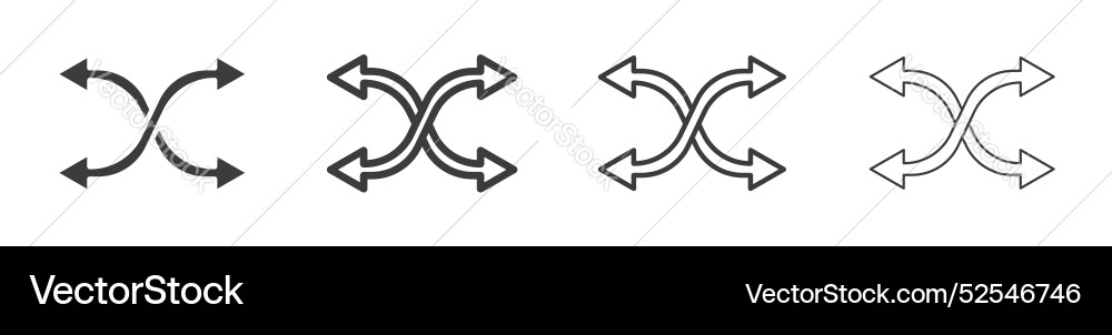 Versatile icon set on white background Royalty Free Vector