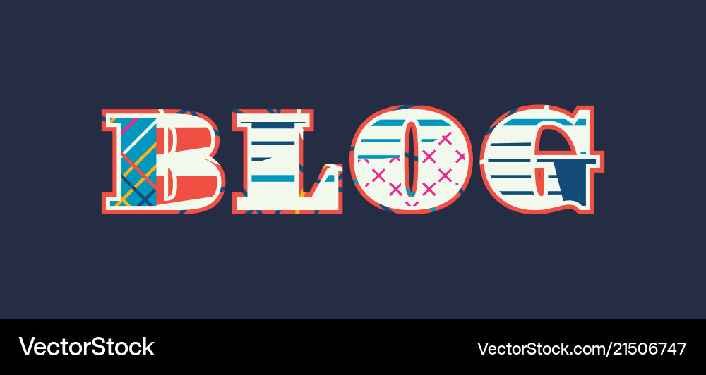 Blog concept word art Royalty Free Vector Image