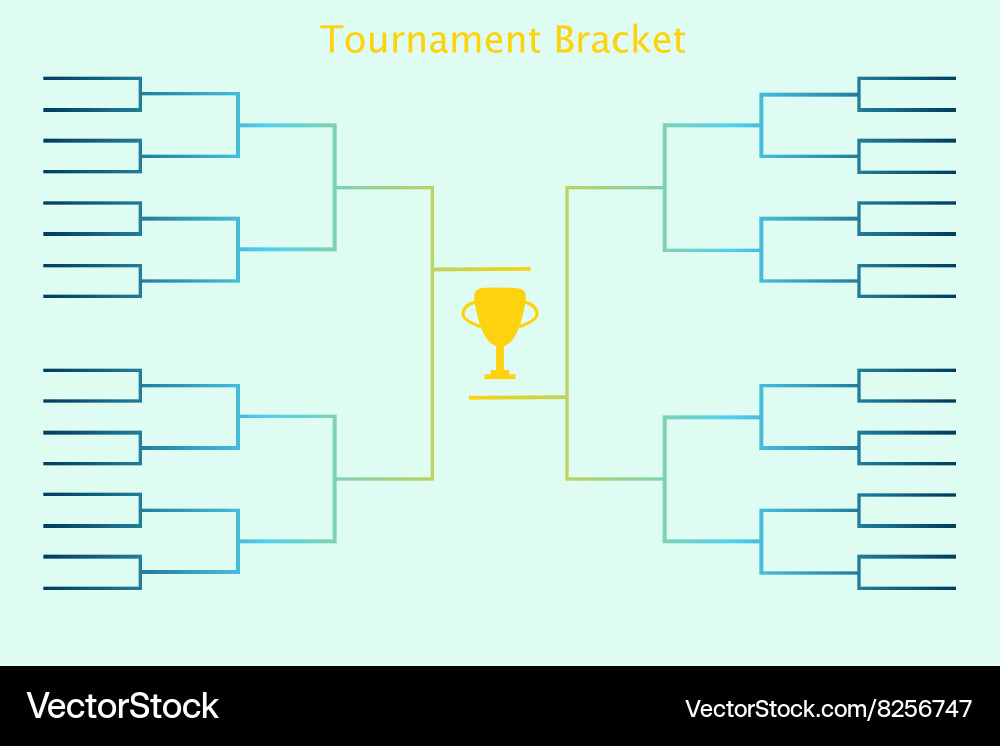 Bracketology Royalty Free Vector Image - VectorStock