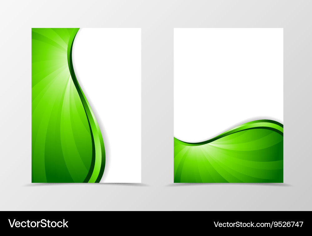 Flyer template vortex design Royalty Free Vector Image