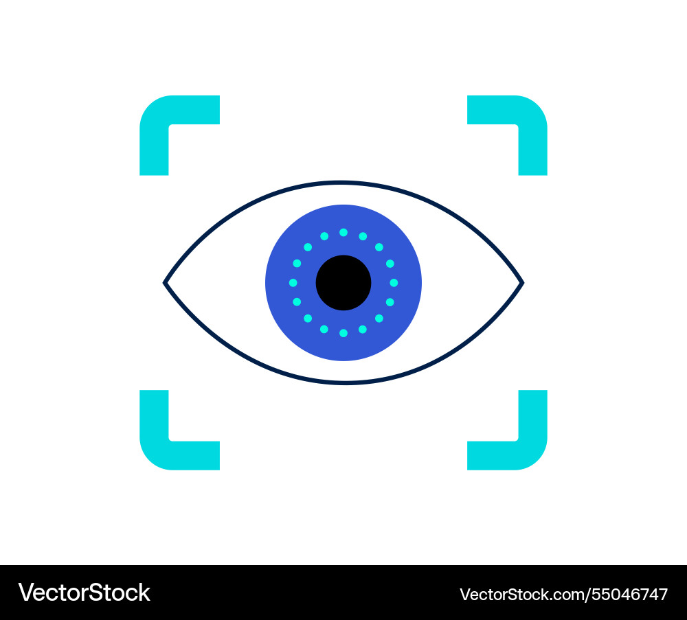 Human eye logo Royalty Free Vector Image - VectorStock