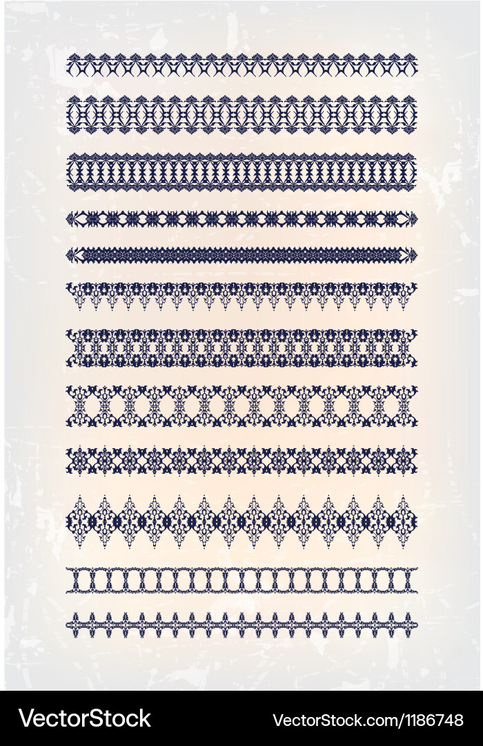 Intricate Floral Islamic Border Royalty Free Vector Image