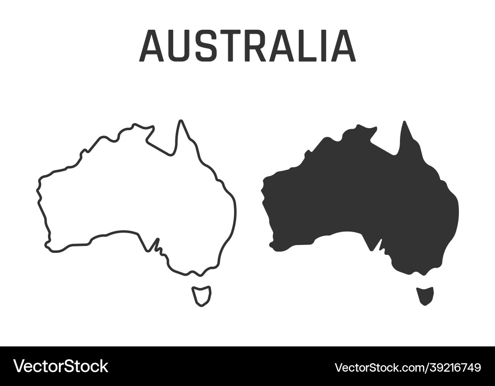 Australian Map Outline Vector Images (over 1,600)