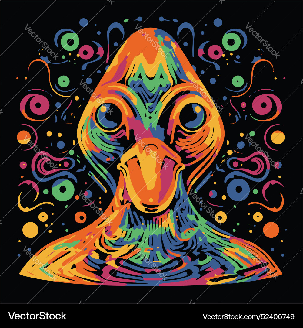 Duck abstract Royalty Free Vector Image - VectorStock