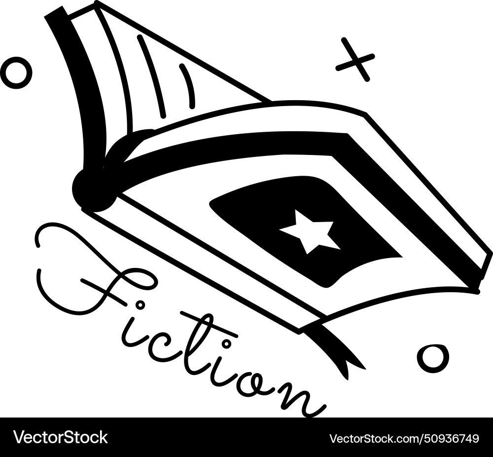 Fiction novel Royalty Free Vector Image - VectorStock