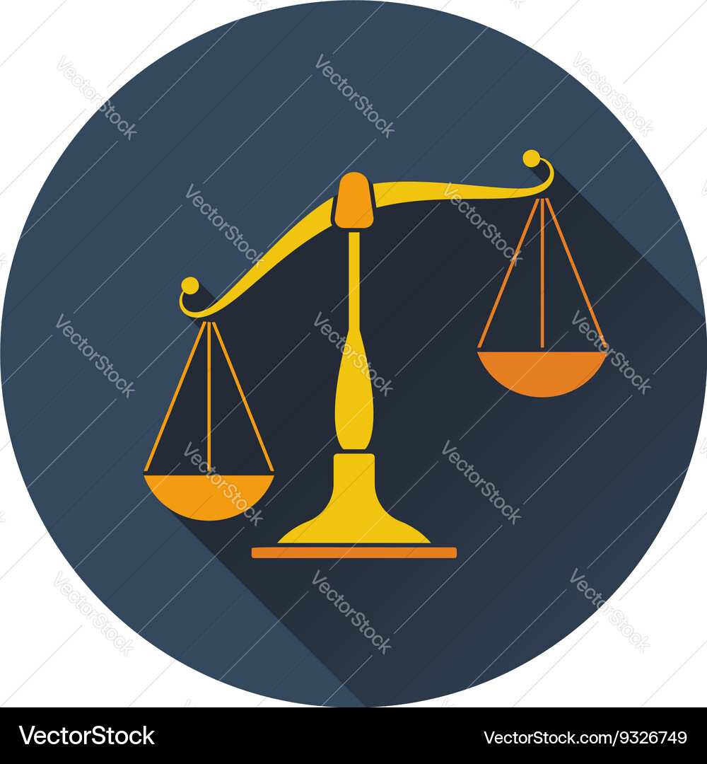 Icon of scale Royalty Free Vector Image - VectorStock