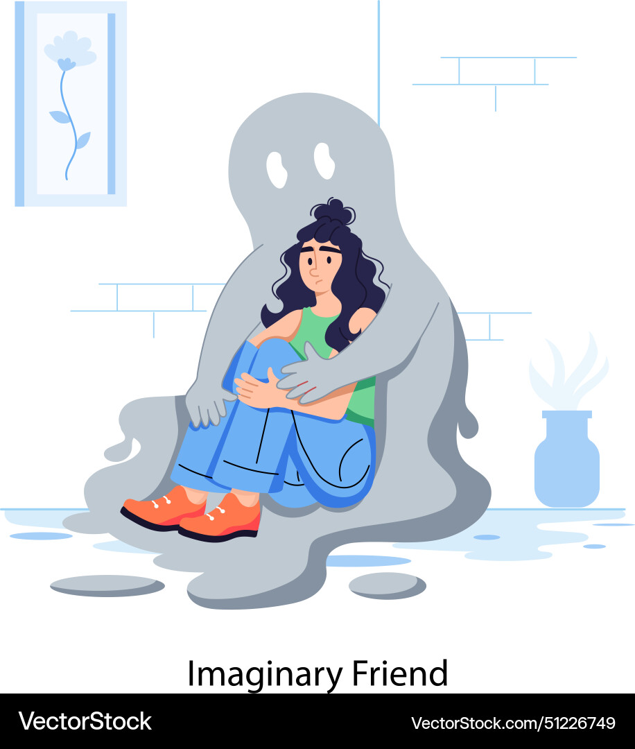 Imaginary friend Royalty Free Vector Image - VectorStock