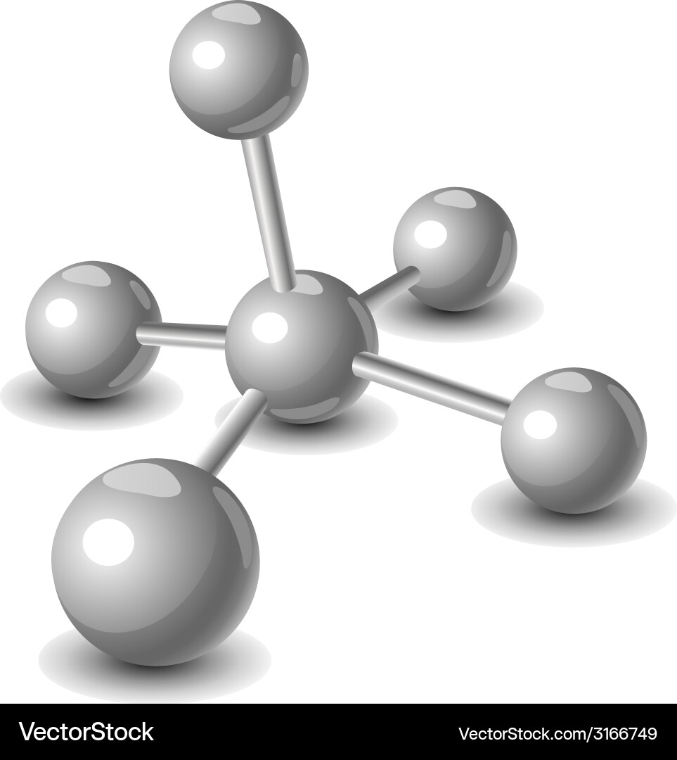 Molecular Structure Sphere Royalty Free Vector Image