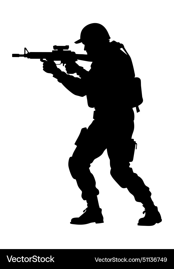 Police special forces counter terrorist team Vector Image