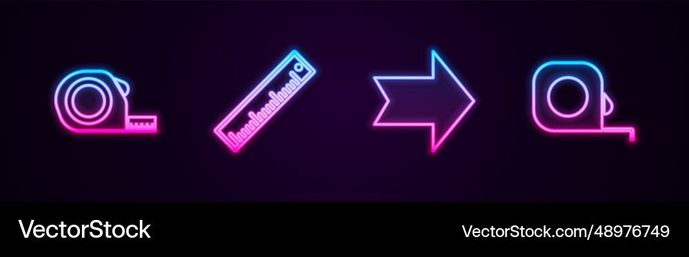 Neon Ruler Vector Images (over 1,600)