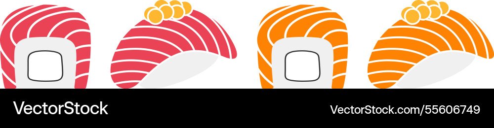 Sushi Royalty Free Vector Image - VectorStock