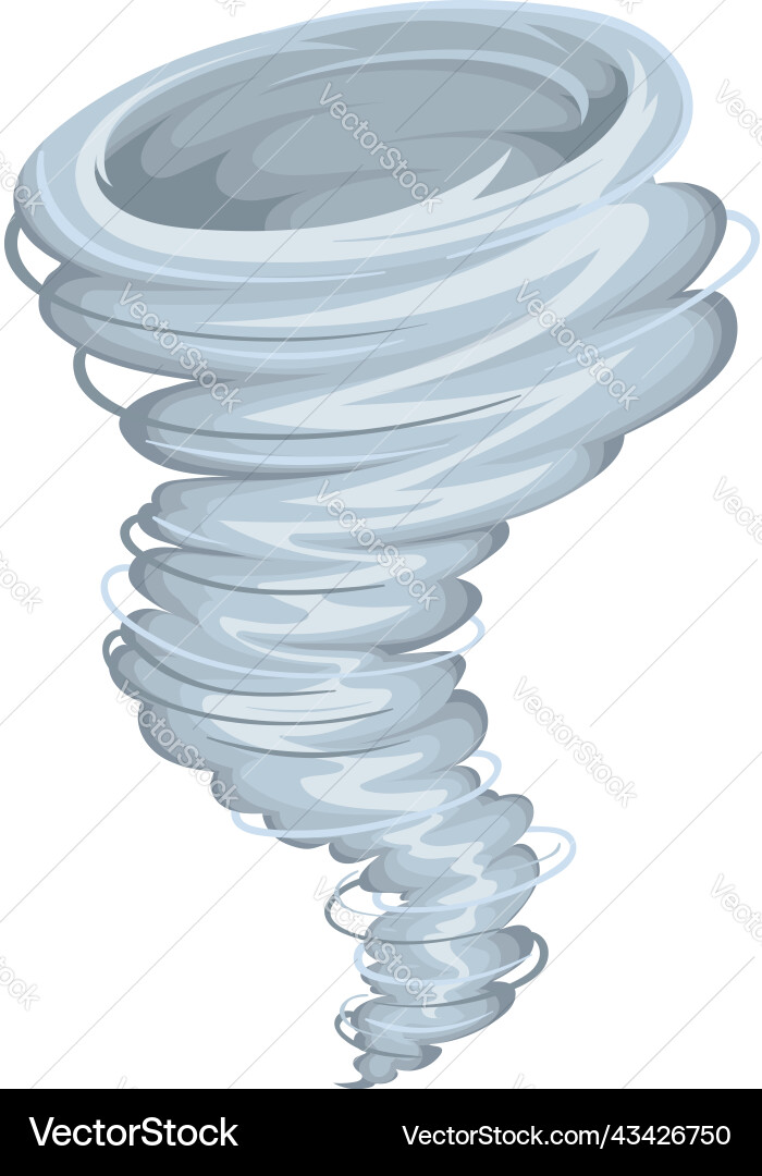 Destructive Tornado Icon Royalty Free Vector Image