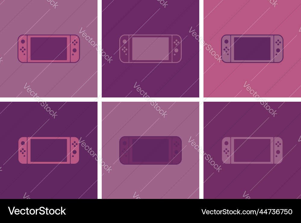 Game controller design template icon nintendo Vector Image