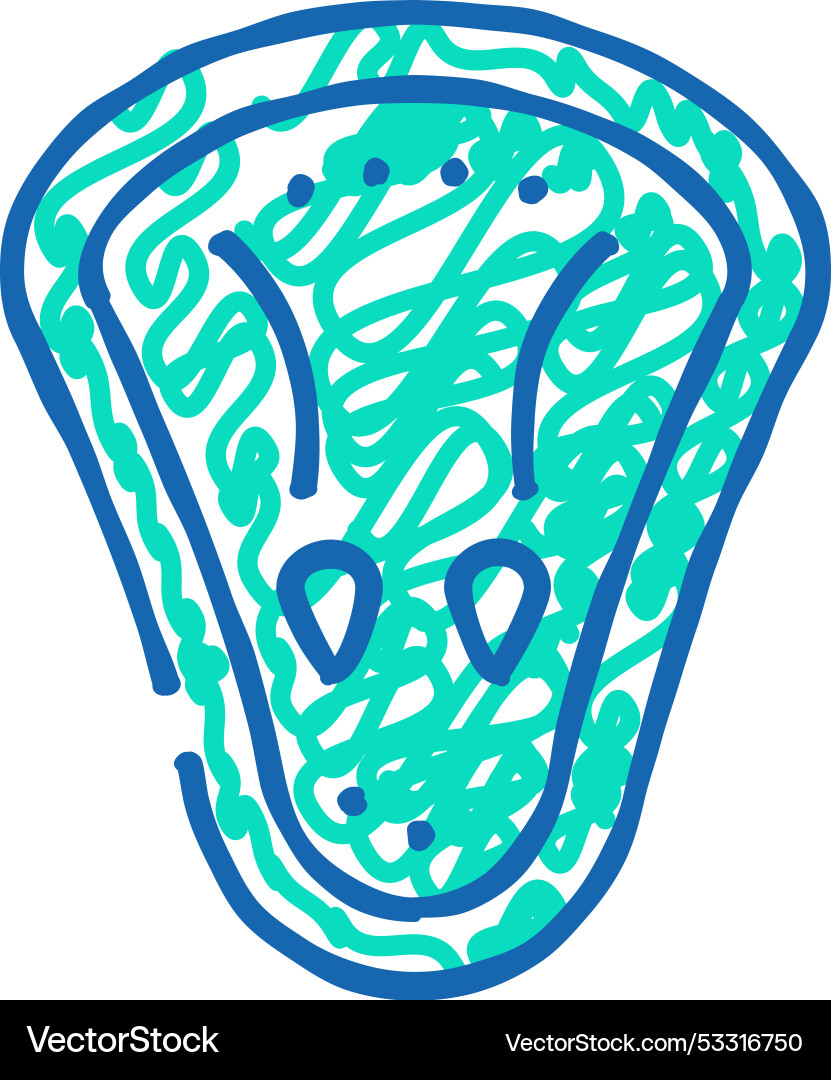 Groin protection bandage icon doodle Royalty Free Vector