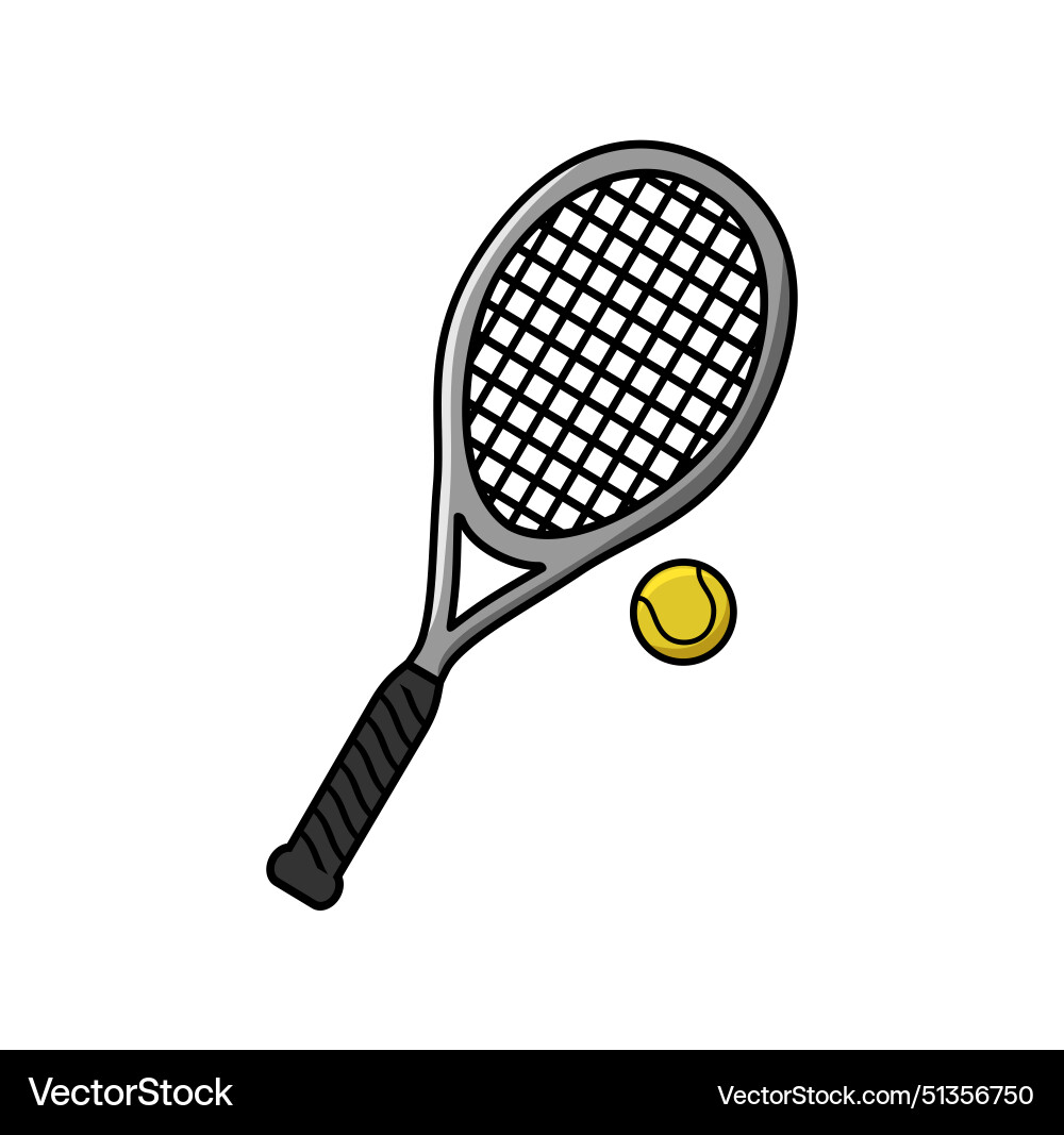 Tennis racket design Royalty Free Vector Image