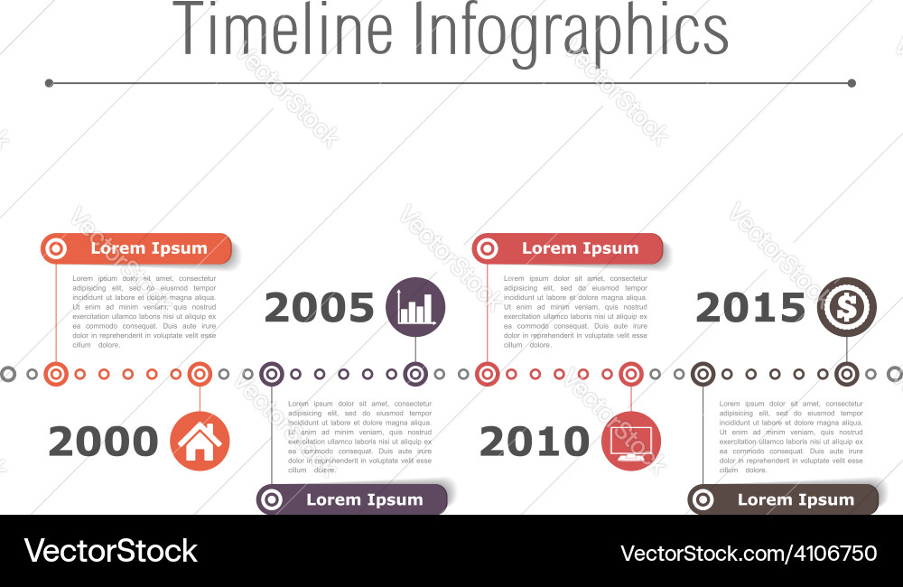 Timeline Royalty Free Vector Image - VectorStock