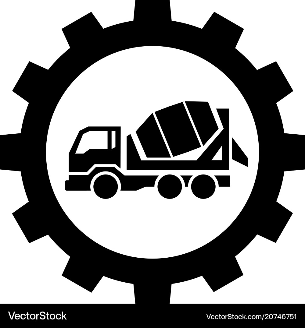 Cement industry icon Royalty Free Vector Image